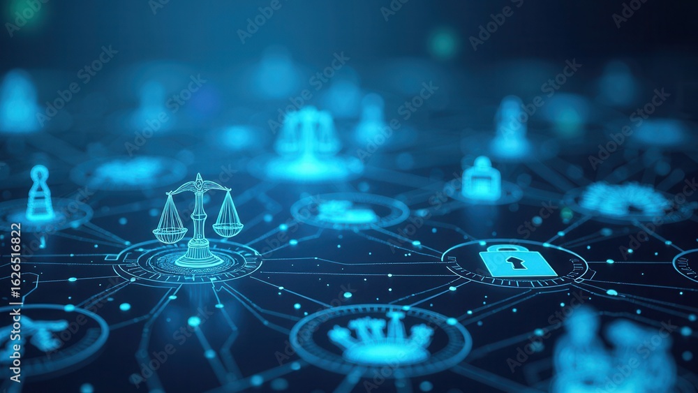 Stock-Illustration „AI ethics and law in artificial intelligence ...