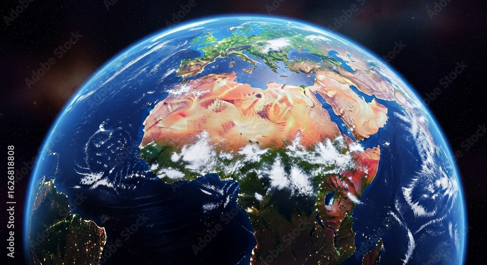 Planet Earth: Sahara Desert View - Stunning satellite of Earth ...