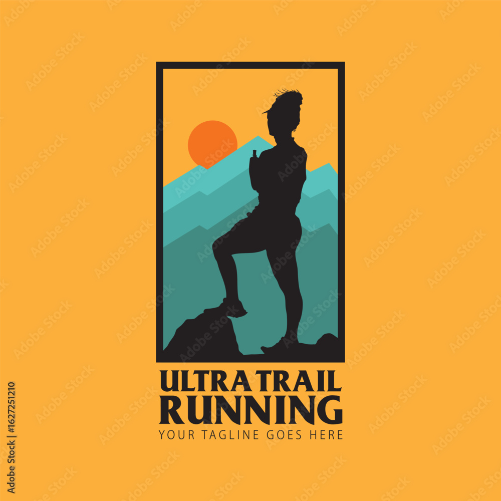 ultra trail tun logo vector Stock Vector | Adobe Stock