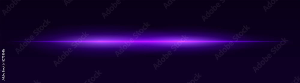 Horizontal symmetrical light shape with rounded center and smooth ...