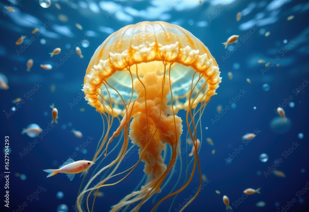 jellyfish use their stinging tentacles to capture small animals like ...