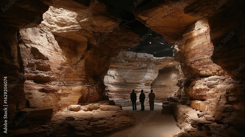 Cave sediment layers document geological history through accumulated ...