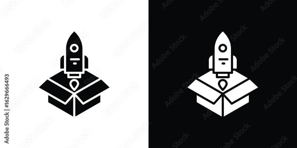 Product release icon symbol template for graphic and web design ...