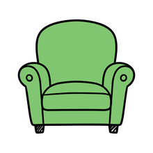 Overstuffed Green Chair Free Stock Photo - Public Domain Pictures
