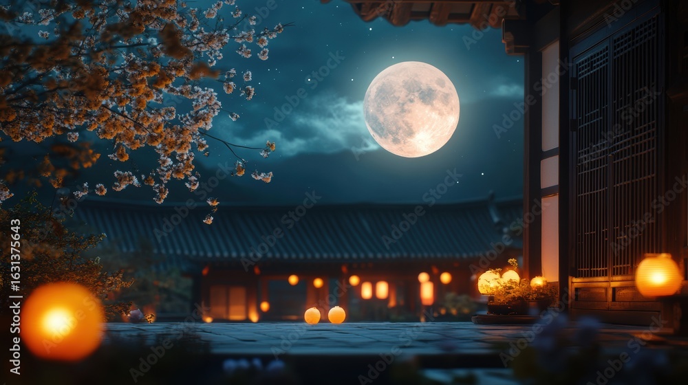 Ilustracja bez tantiem: Mooncake in Mid Autumn Festival,Chuseok Day ...