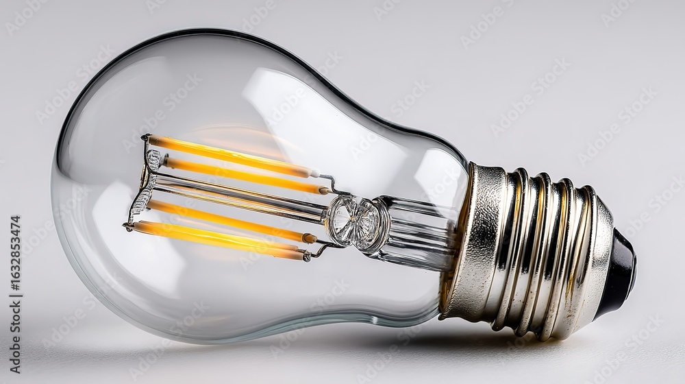 "Vintage Edison Light Bulb with Exposed Filaments - Perfect for Retro ...