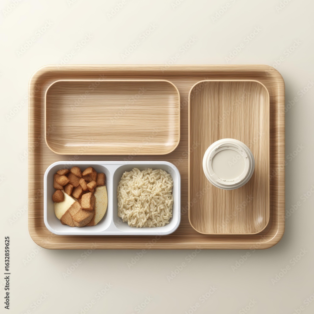 Cute cartoon meal trays illustrated in a neat vector style, perfect for ...