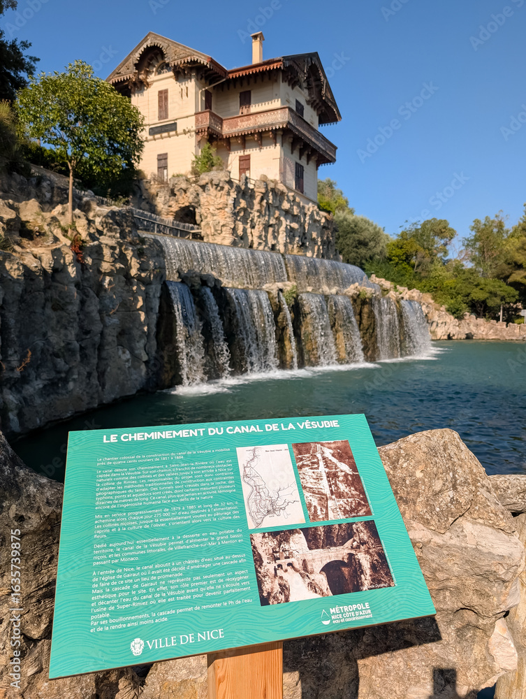 NICE, FRANCE - AUGUST 2, 2025: The Cascade de Gairaut (Gairaut ...