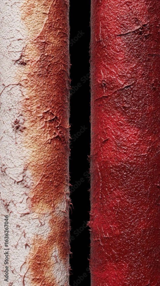 Sidebyside comparison of fresh scar versus mature scar illustrating ...