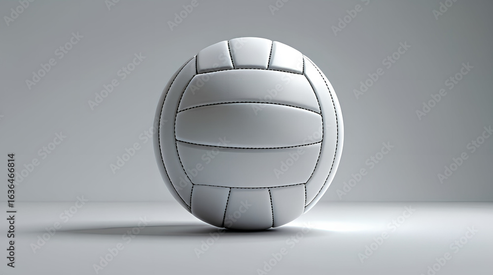 volleyball on gray background Stock Photo | Adobe Stock