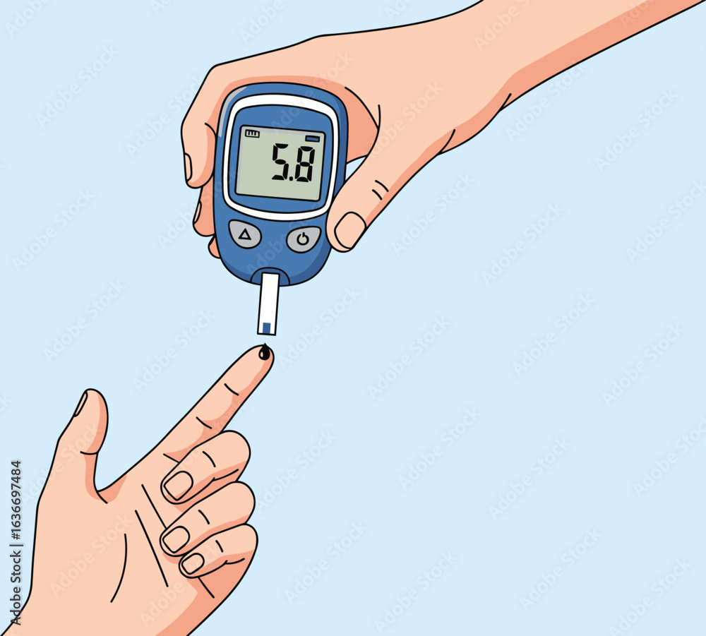 Blood glucose monitoring, diabetes management, handheld glucometer ...