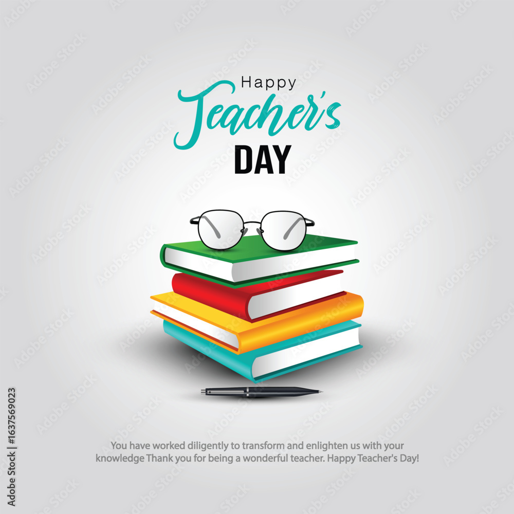 International teachers day. abstract vector illustration design Stock ...