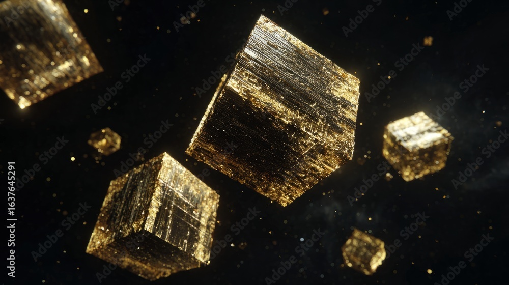 Molten gold forming impossible geometric shapes in zero gravity ...
