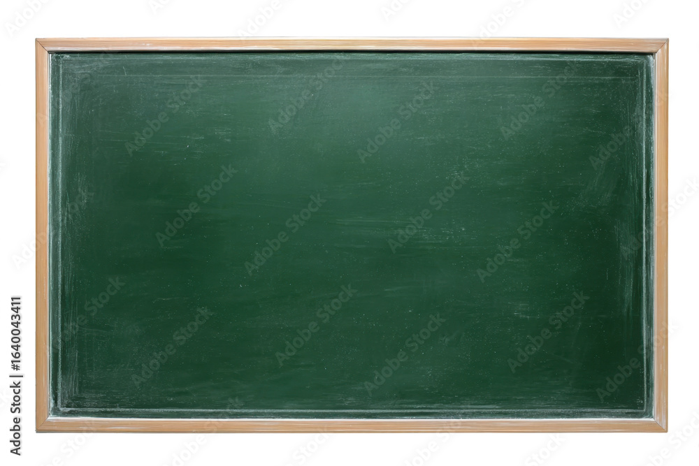 Green school chalkboard isolated on white transparent background, png ...