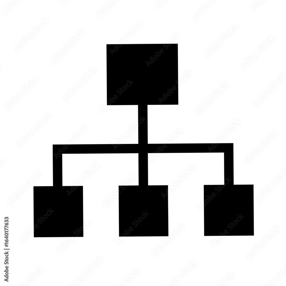 Hierarchy flowchart diagram organization chart structure business ...