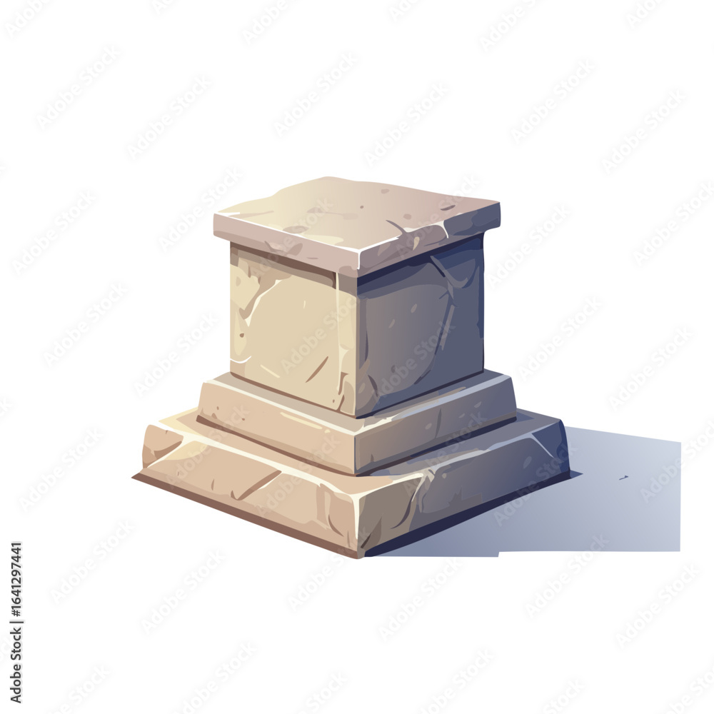Stone pedestal base platform stage for product display presentation ...