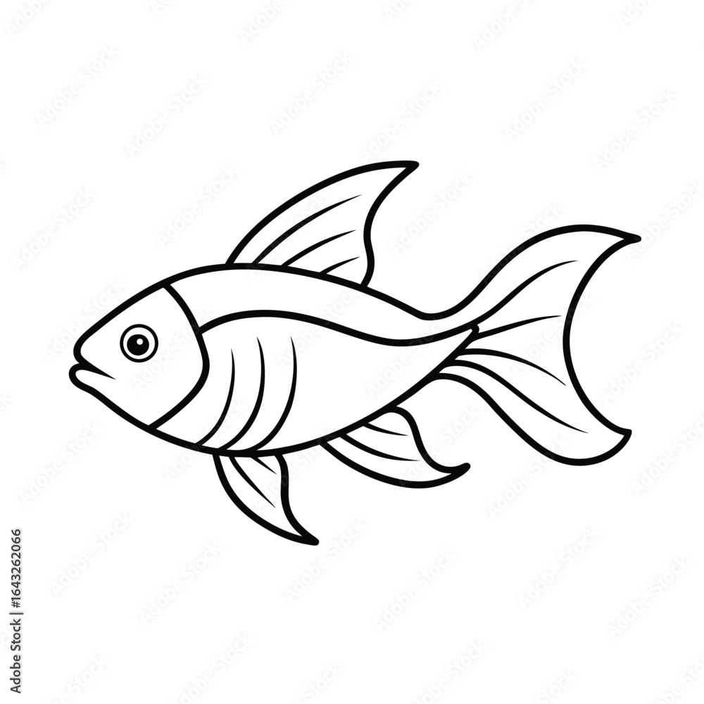 continuous single line drawing of a molly smooth .eps Stock Vector ...