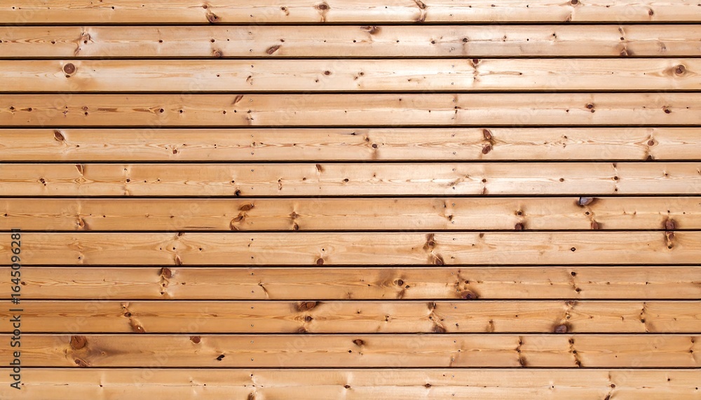 Detailed background of a natural wood wall with horizontal planks ...