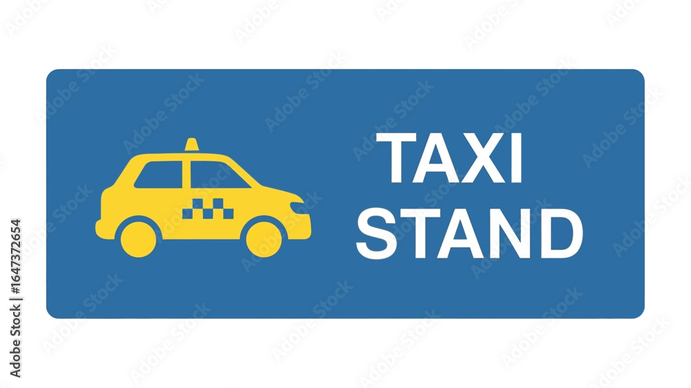 Taxi Stand Sign A Clear Indication for Taxi Pick-up and Drop-off ...