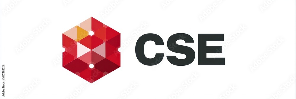 Unique geometric design featuring vibrant colors and a striking logo ...