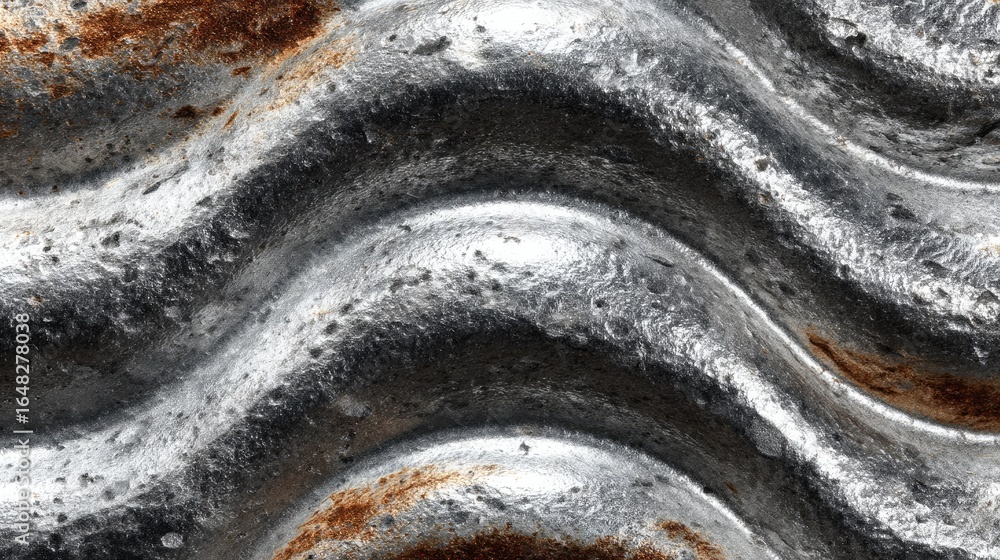 Rusting Iron: A detailed macro shot of a weathered metal surface, its ...