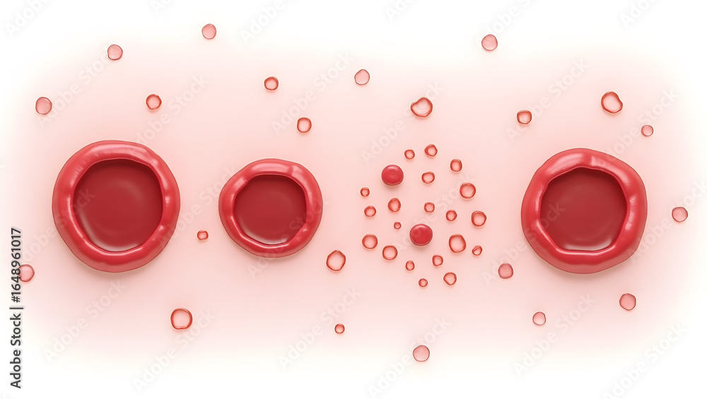 Anatomy & Physiology A close-up of blood platelets and clotting factors ...