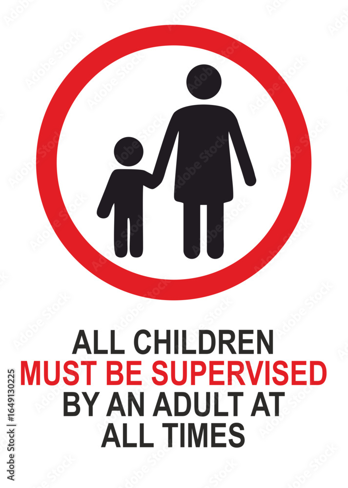 Children only with parents sign. Children supervision all the time ...