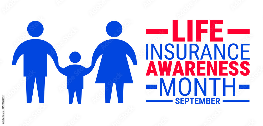 Image vectorielle Stock life insurance awareness month background ...