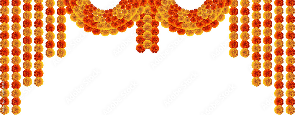 Marigold flowers decorative toran entrance gate for design decoration ...