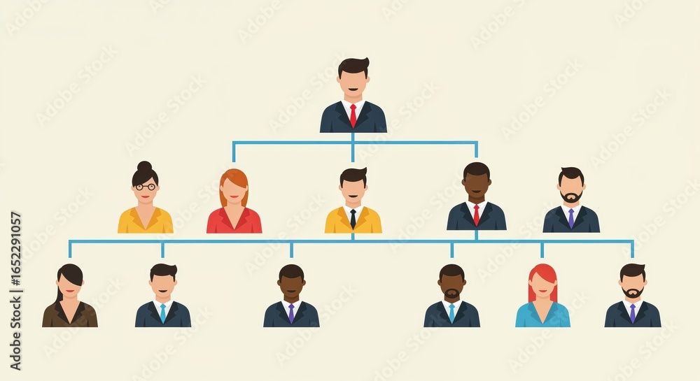 Hierarchical Power: A visually clear illustration depicts a ...