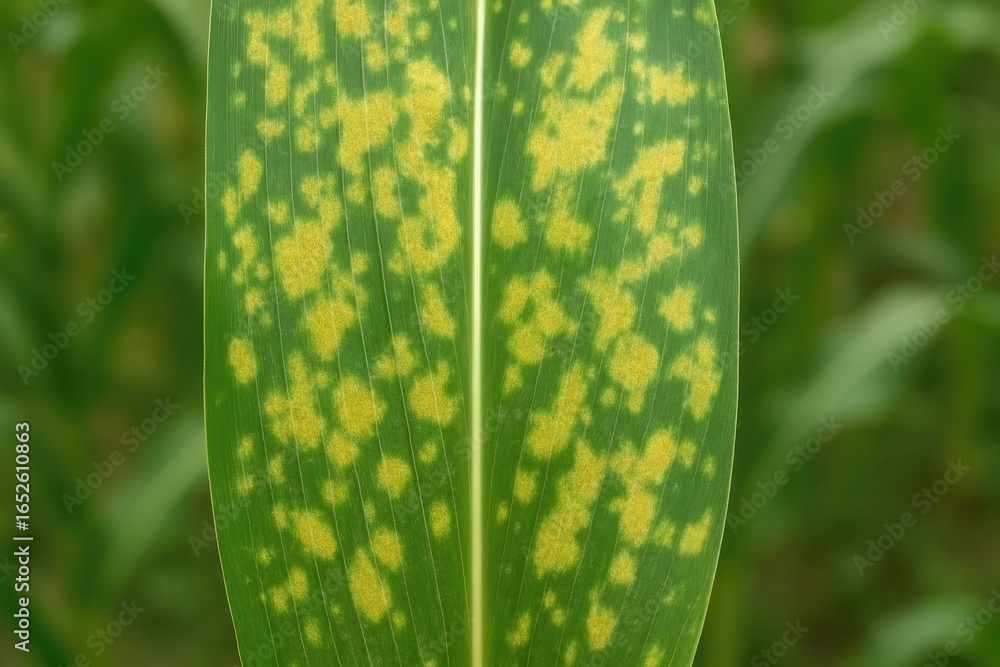Understanding Corn Plant Diseases: The Case of Downy Mildew Stock Photo ...