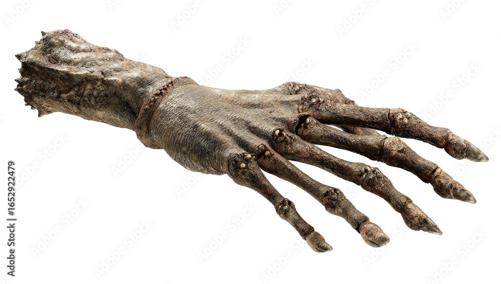 Creepy Realistic Zombie Hand Prop with Decayed Skin and Outstretched ...