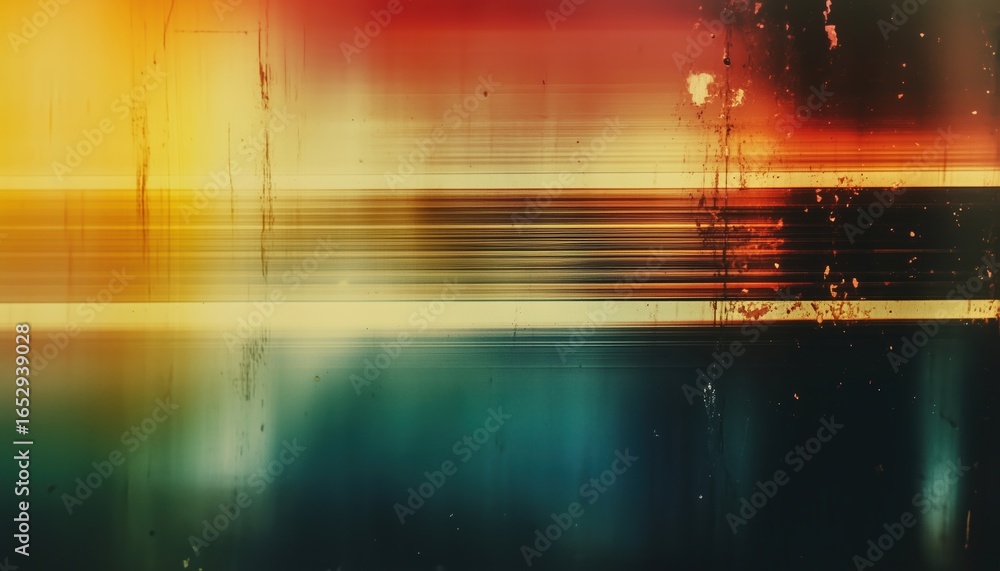 Blurry Spectrum Of Blood On Vintage Grainy Film Frame Depicting A ...