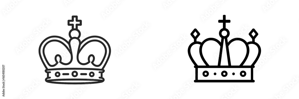 Various styles of crown designs showcasing elegance and tradition in ...