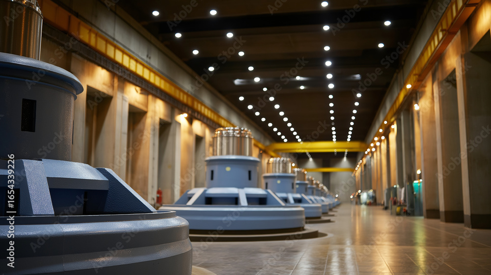 Underground Powerhouse with Francis Turbines in Pumped Storage Plant ...