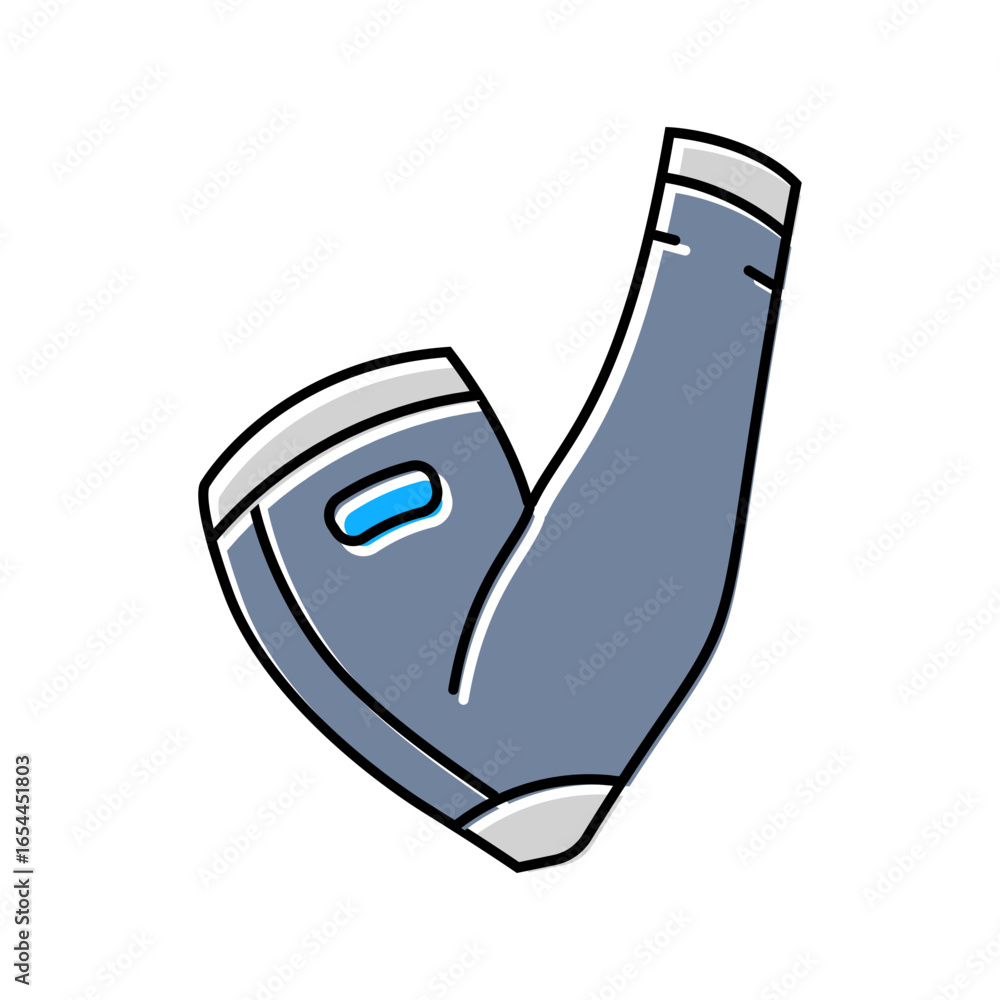 compression sleeve recovery wellness color icon vector illustration ...