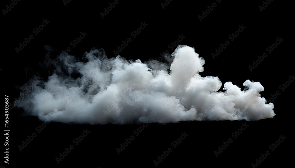 Smoke is coming out of a fire. The smoke is white and is in the air ...