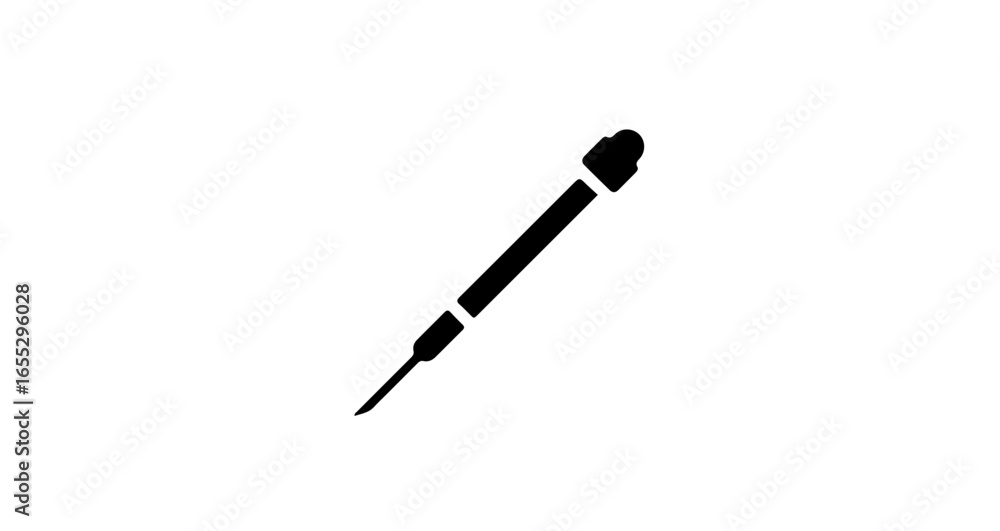 Vetor Object drawing stylus for touch screen devices digital pen tool ...