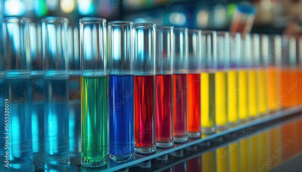 Stock-Foto „Ph Indicator Chart For Acids And Bases: A Visual Guide To ...