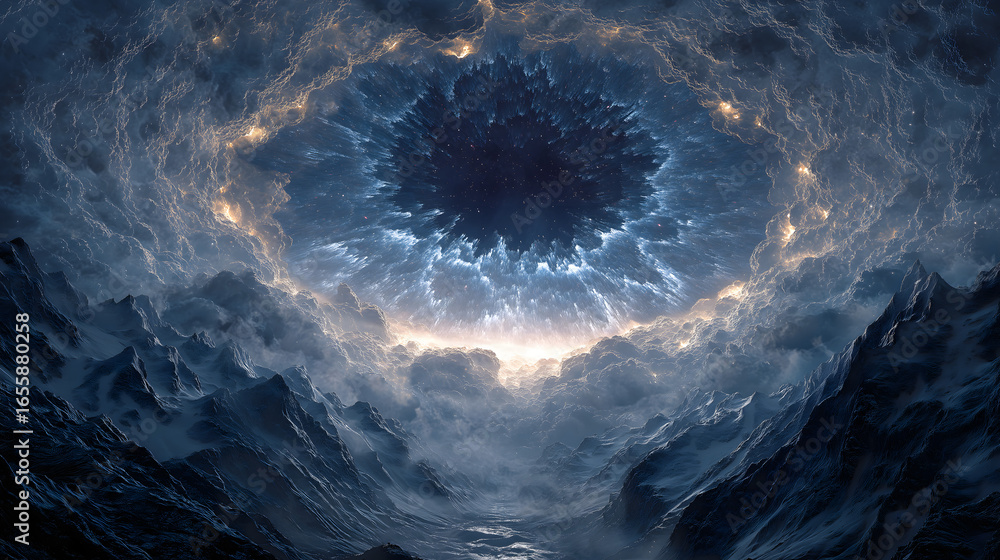 Chinese Myth・Pangu's Cosmic Cleavage | Axe Splitting Dark-Matter Egg ...