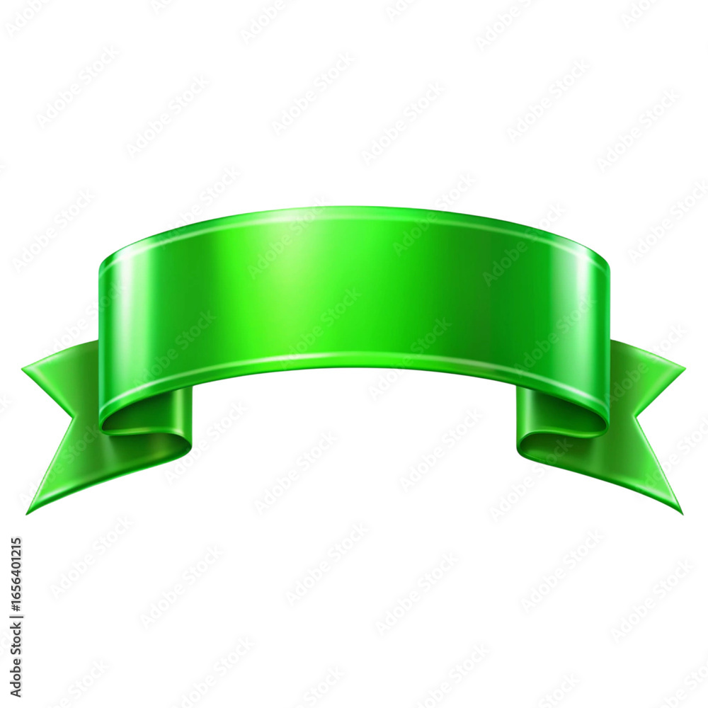 green ribbon border