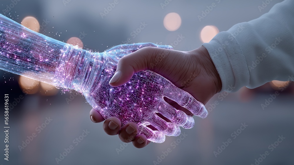 An autonomous AI agent and a human handshake using agentic autonomy to ...