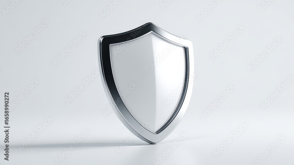 Beautiful photo of cyber security safety shield in minimalistic style ...