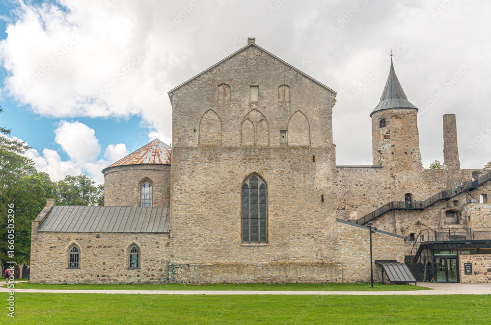 Haapsalu Castle in Estonia, Europe, founded in the thirteenth century ...