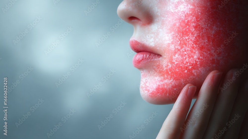 Dermatitis skin inflammation visualization allergic reaction disorder ...