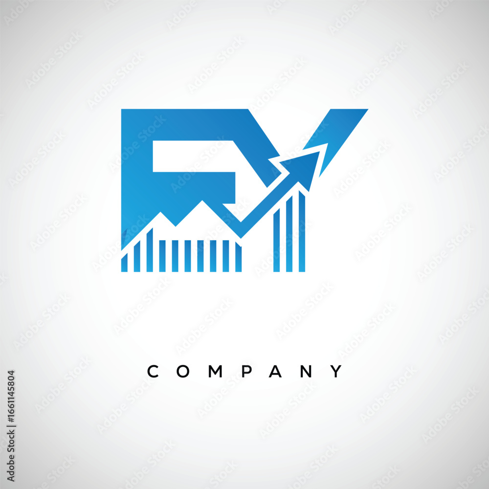 EY Financial Logo – Modern Growth Arrow Branding Symbol for Trading ...