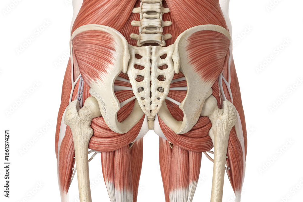Hip flexor muscles anatomy displaying psoas, iliacus, rectus femoris ...