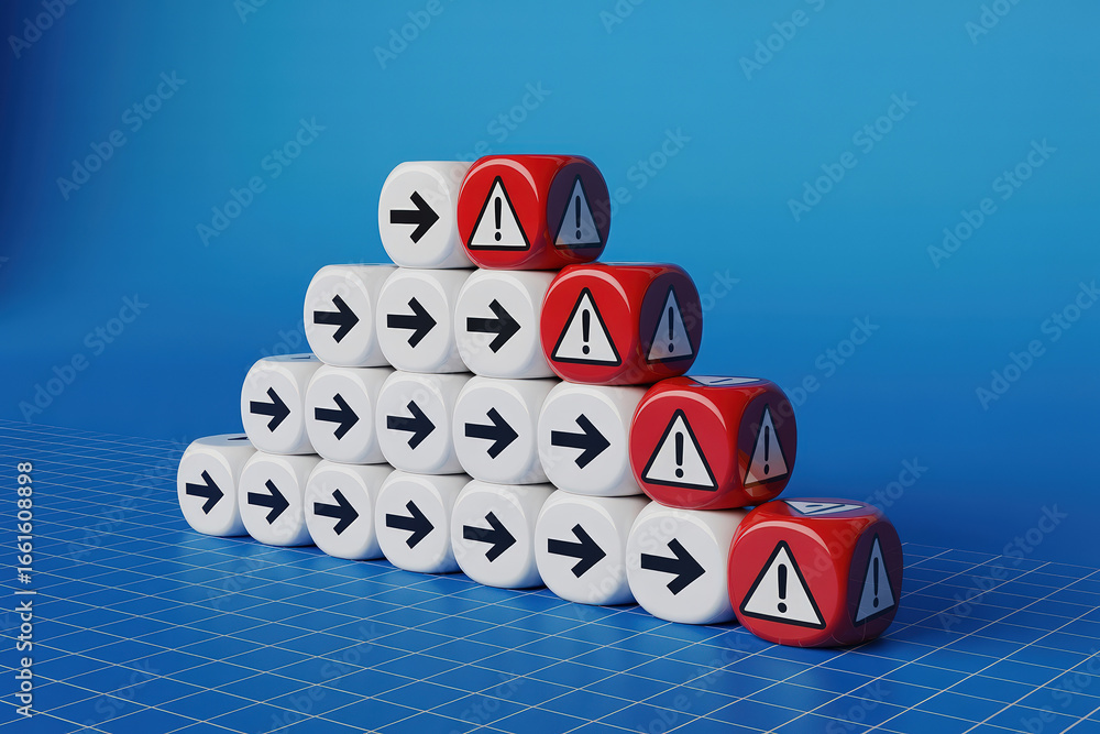 Risk Assessment Pyramid with Low Feedback Signals, Highlighting ...