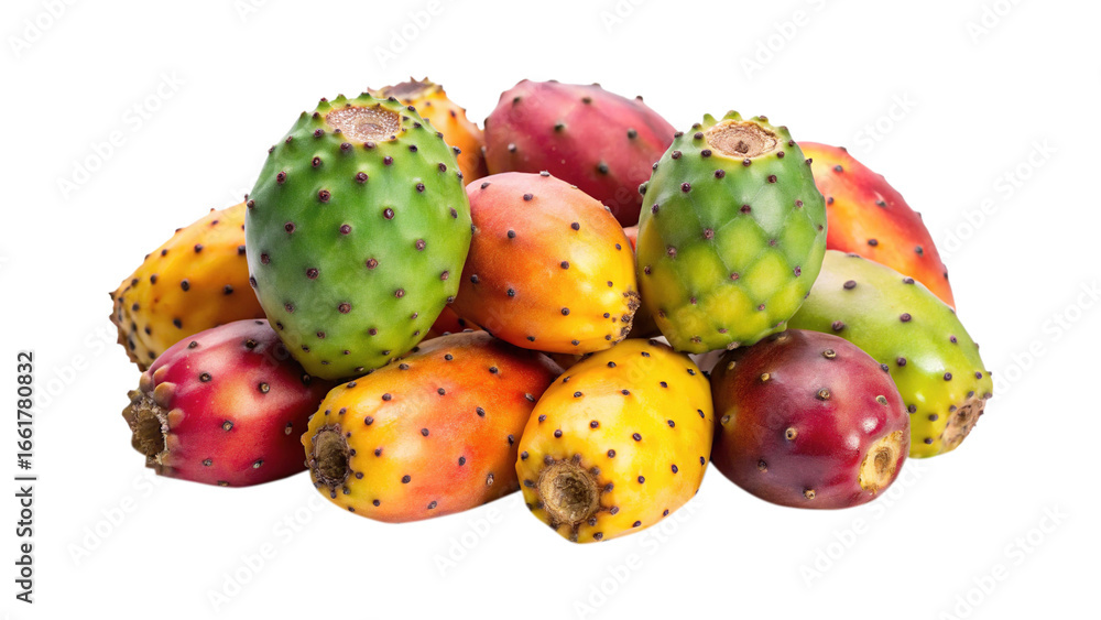 Stock-Foto „Pile of Prickly Pears in Varied Colors Showing Different ...