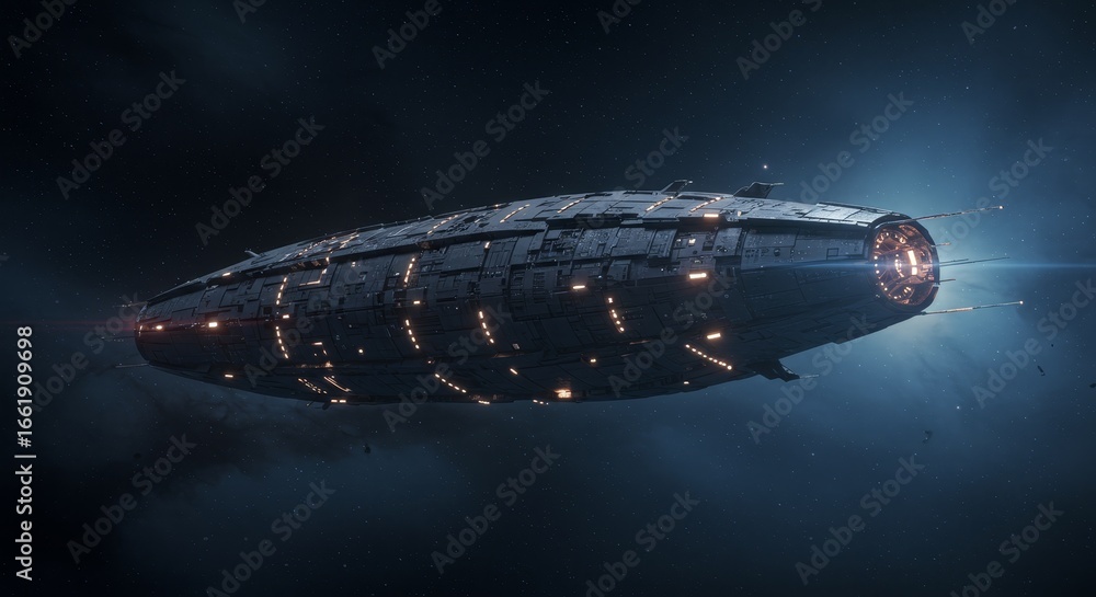 Fotografie Futuristic sci-fi interpretation of ʻOumuamua, the first ...